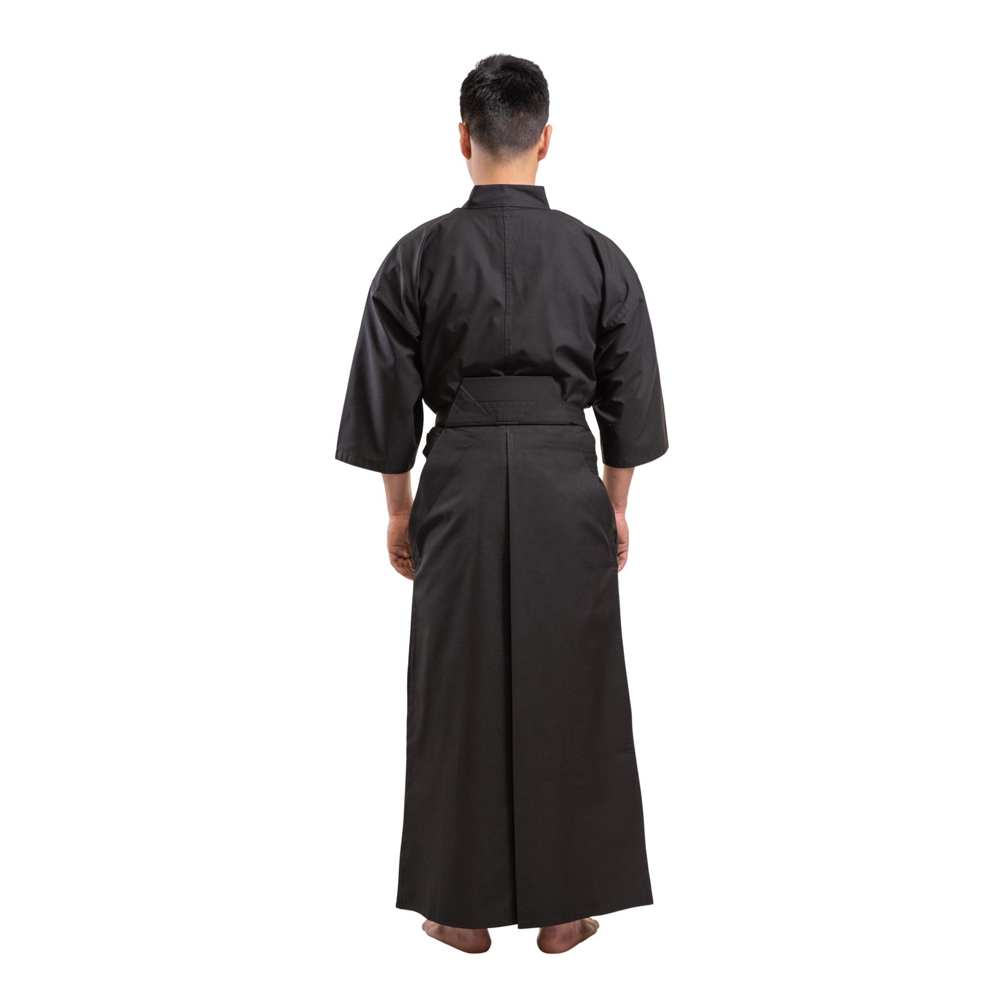 Miyabi Black Iaido Uniform Set with Tetron Iaigi, Shitagi and Hakama